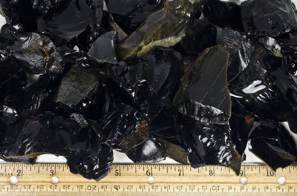 Black Obsidian Rough Stones from Mexico – Fantasia Mining