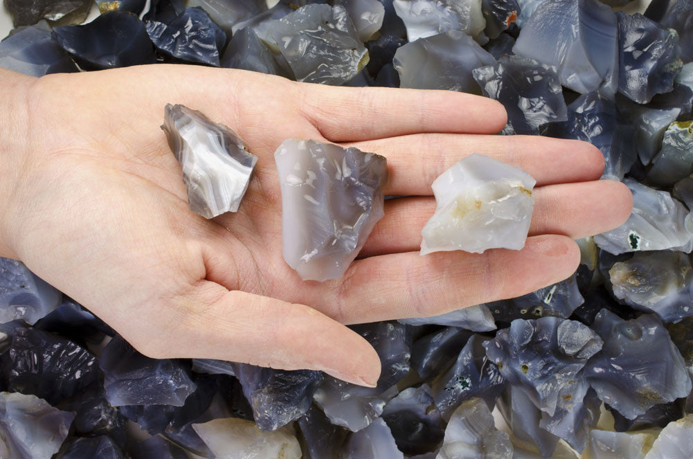 Grey Agate Mine Run Rough - India – Fantasia Mining